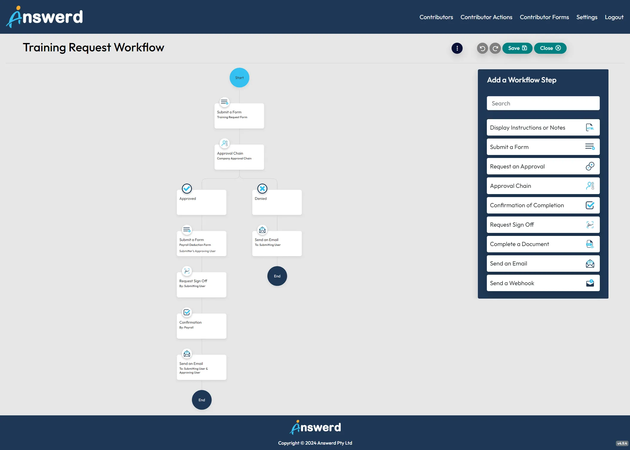 Answerd | Easy-to-Use Form Builder | Custom Workflows | Notifications