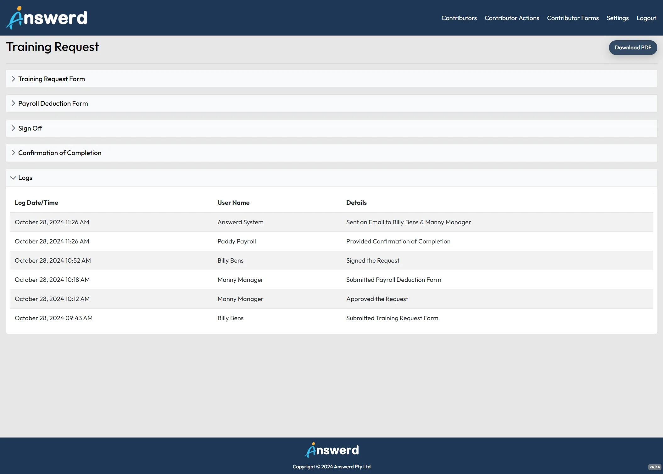 Answerd | Easy-to-Use Form Builder | Custom Workflows | Notifications